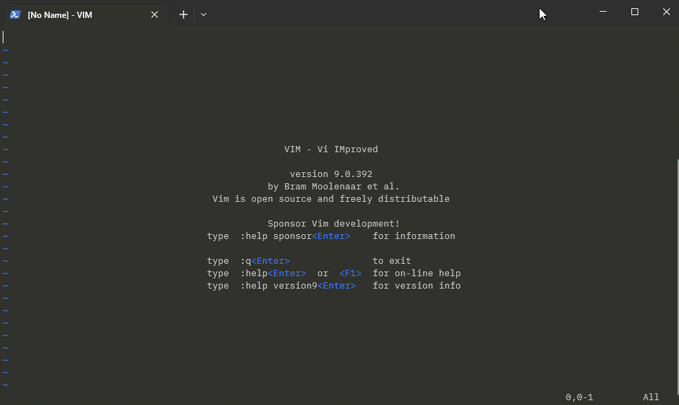 Running Powershell in Vim